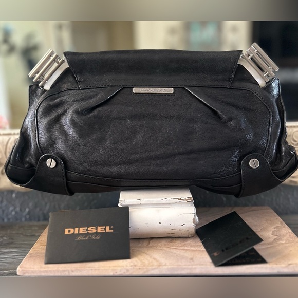 Diesel Black Gold | Bags | Diesel Black Gold Calfskin Genuine Leather ...